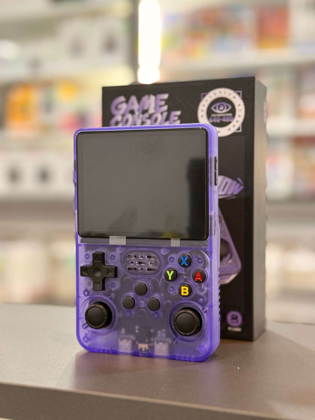 Consola Retro Gamers R36S 10MIL Juegos Morada | GeekyDrop
