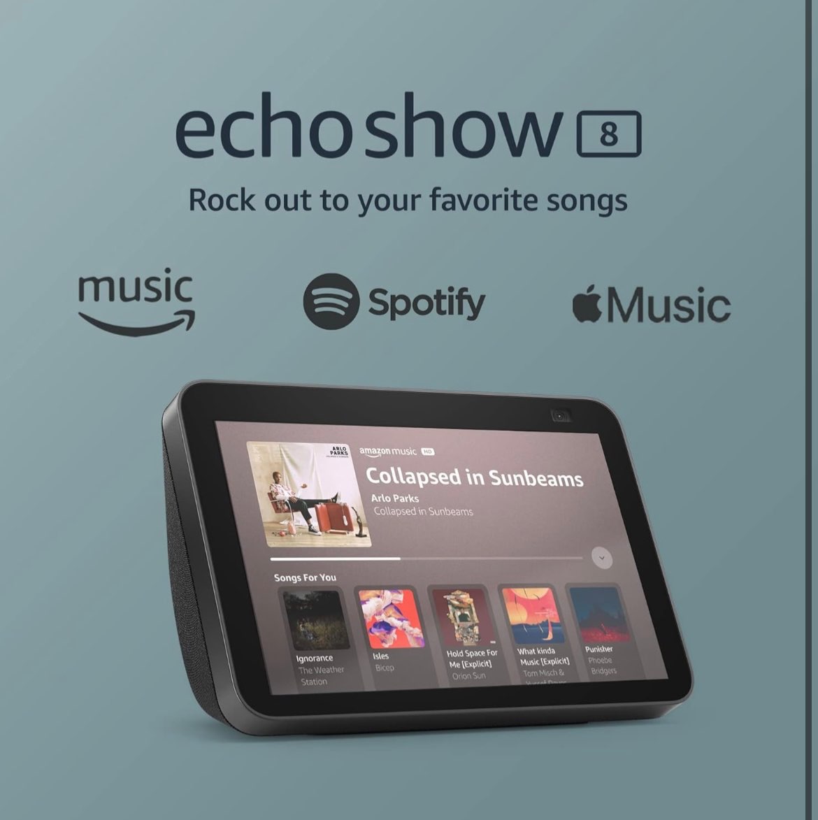 Echo Show 8 (2da gen.) Negro | GeekyDrop