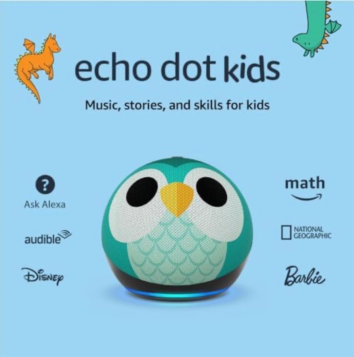 Alexa Echo Dot 5 Kids Búho | GeekyDrop