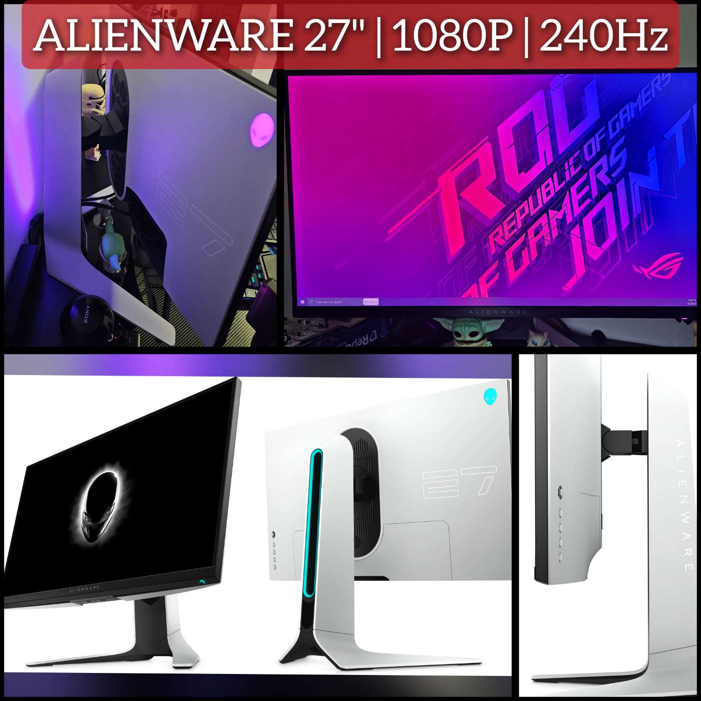 Monitor Gaming ALIENWARE 27 240Hz FHD LED IPS | GeekyDrop