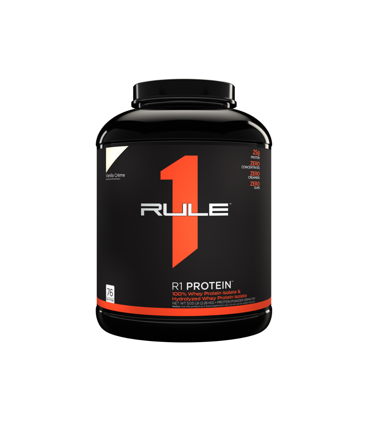 R1 Protein Rule One Isolate 5 lb Vanilla Creme | GeekyDrop